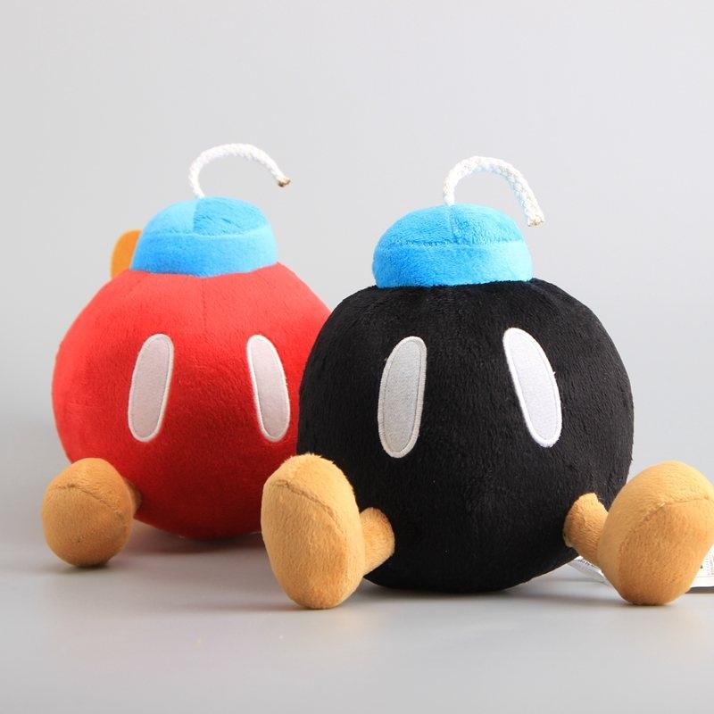 2 Renk Süper Mario Bros Bomba Peluş Oyuncak Bomba Doldurulmuş Bebekler ...