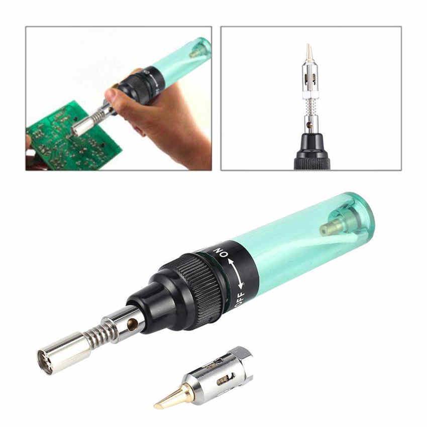 Buy Butane Gas Soldering Iron Pen Shaped Cordless DIY Gas Gun Torch Tip ...