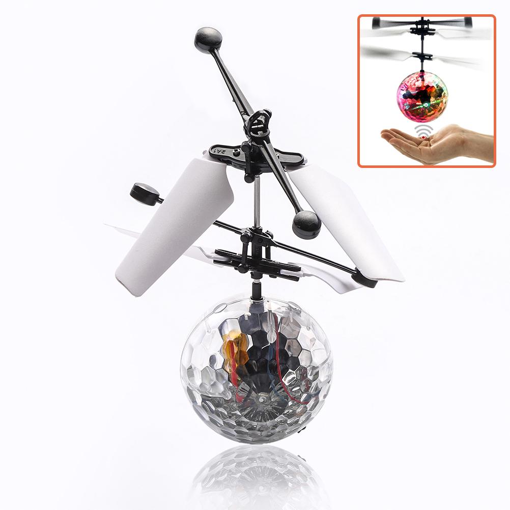 Infrared RC Flying Ball Induction Disco LED Flash Helicopter Colorful ...