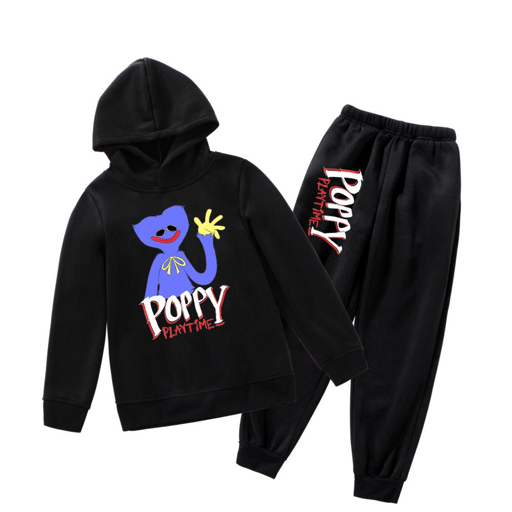 Buy Autumn Winter Boys Girls Poppy Sportswear Sweatshirt + Sweatpants 3 ...