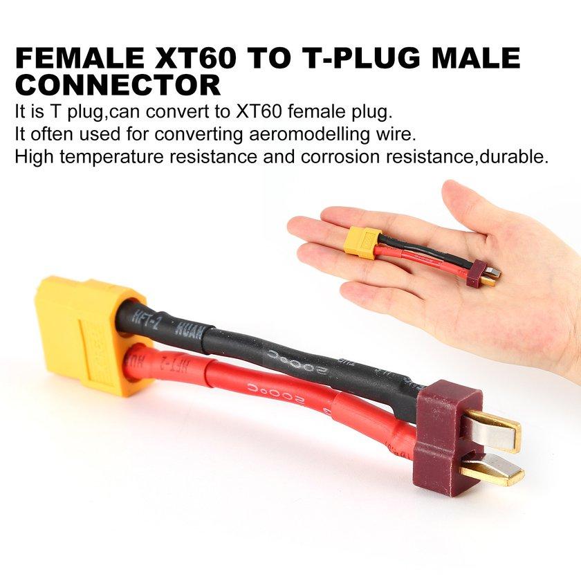 Buy Female XT60 To T-plug Male(deans Style)Battery Connector Adapter ...