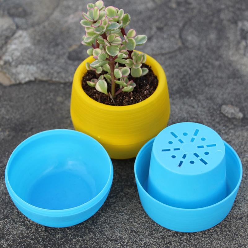 Satın alın 7*7Cm Mini Plant Flower Pot Automatic Lazy Water Absorbing ...