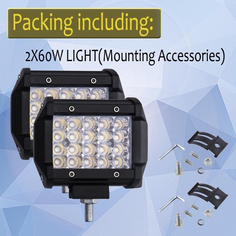 Buy 4inch 60W Car Work Light Led Works Light Bar Spot Light Work Light ...