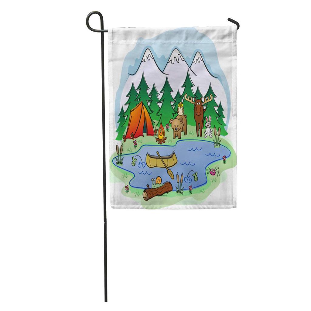 Bear Camping in Summer Friends Hiking Creatures Forest Nature Garden ...
