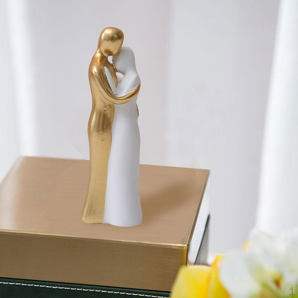Buy Resin Family Couple Figurine Sculpture Desktop Decoration Hug at ...