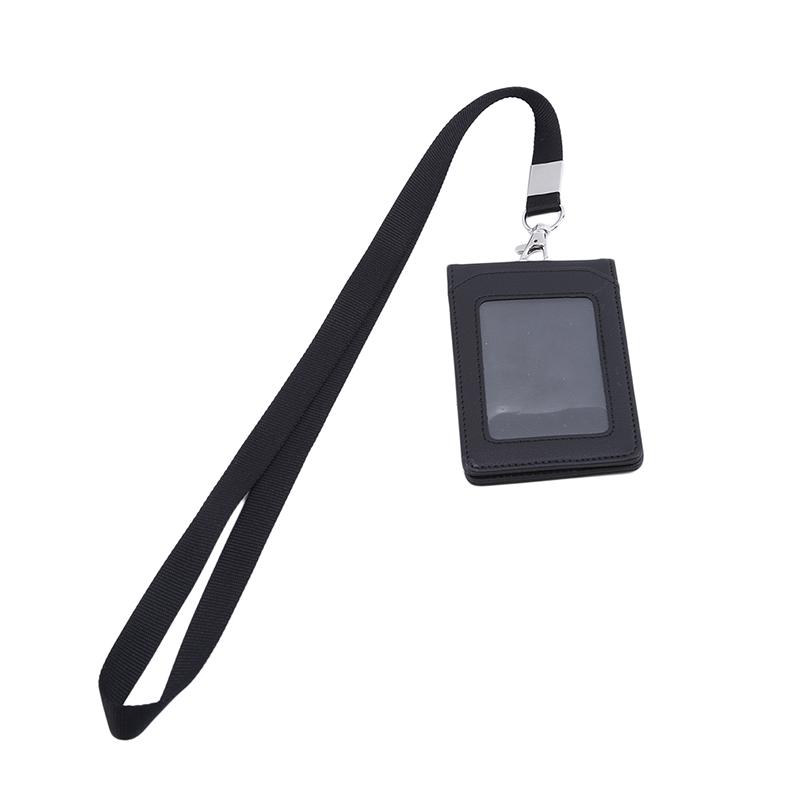 Buy PU Leather Card Bus Pass Student ID Card Access Card Holder With ...