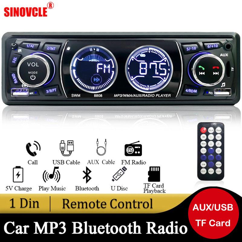 Buy Car Radio Audio 1din Bluetooth Stereo MP3 Player FM Receiver 60Wx4 ...