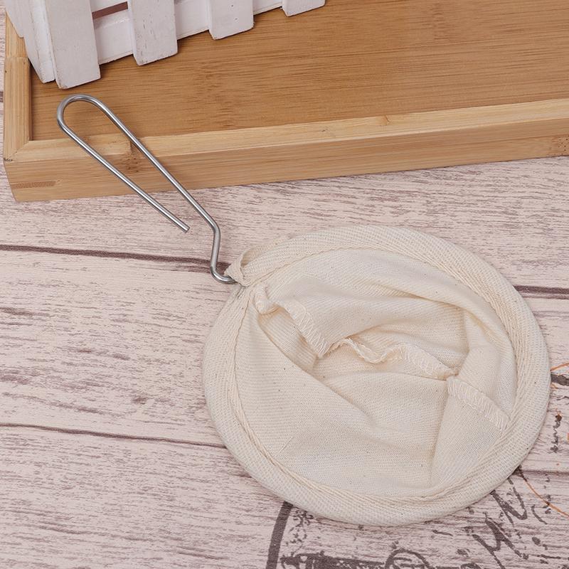 Practical Stainless Steel Flannel Cloth Strainer Reusable Coffee Filter ...