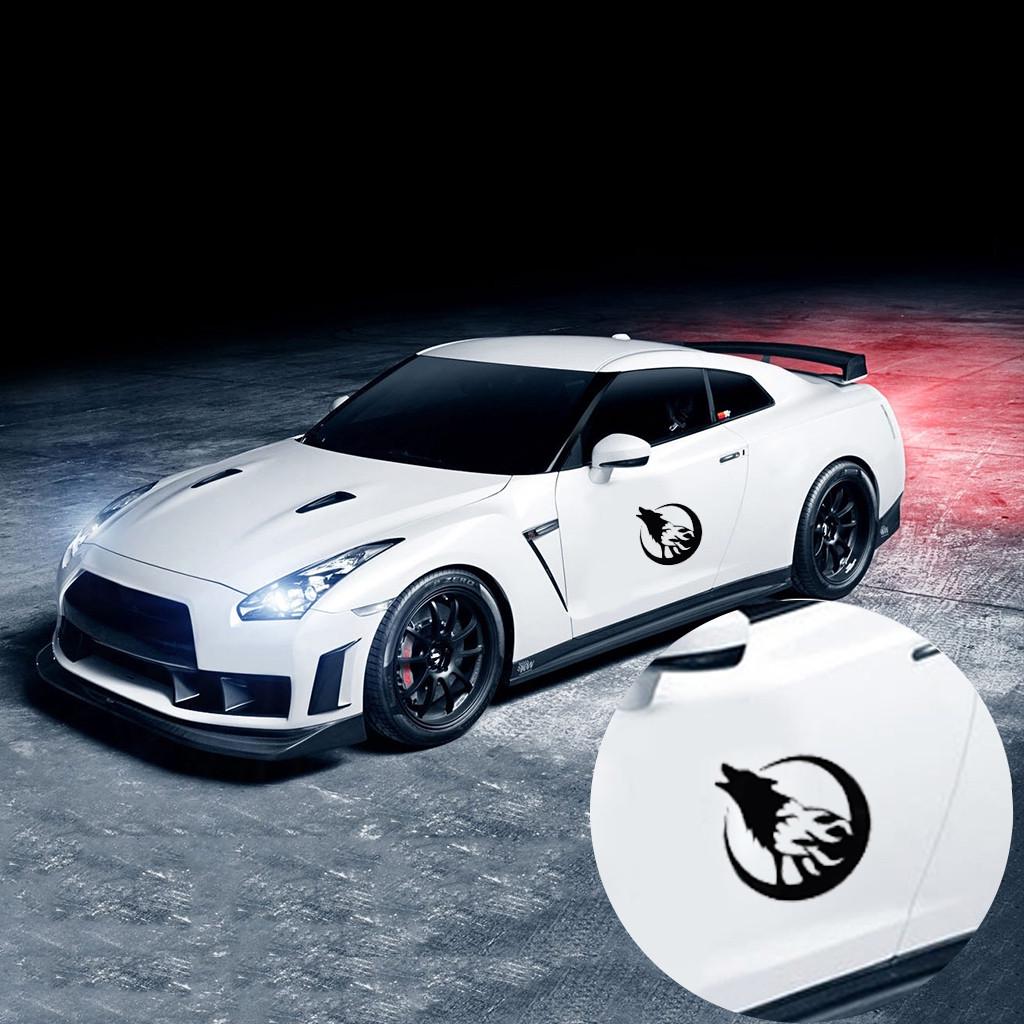 Funny Personality Car Sticker Auto Wolf Decoration Vinyl Sticker 3D ...