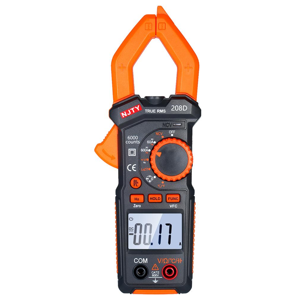 Cheap 600a Ac/Dc Digital Clamp Meter With Temperature Auto Ranging ...