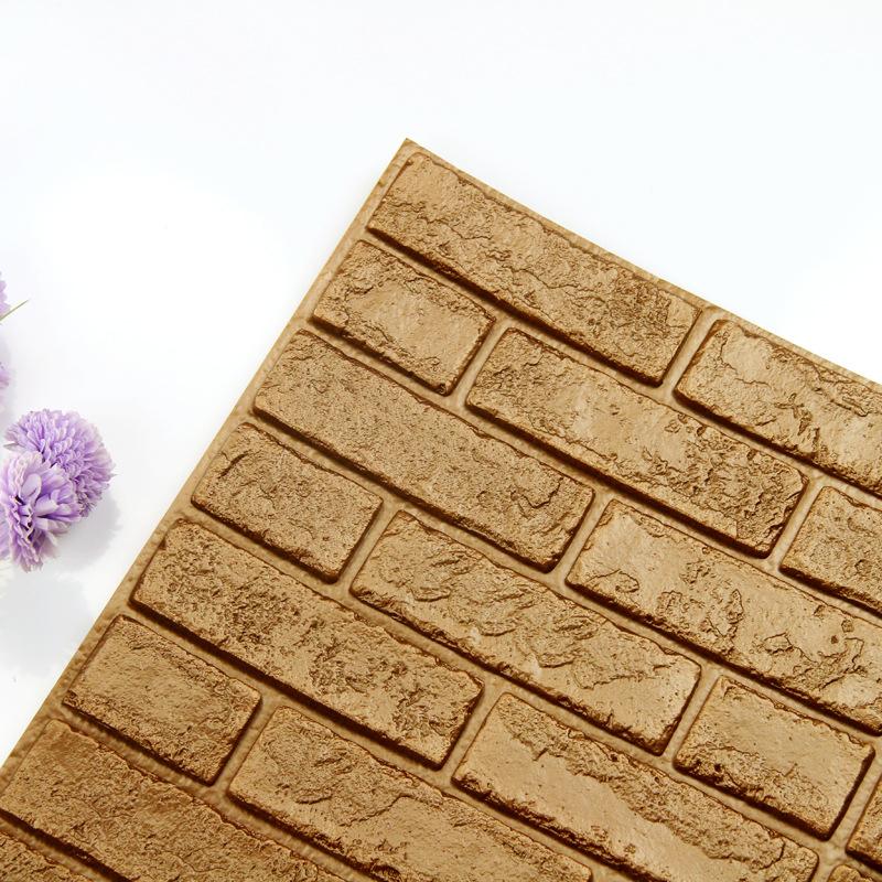 Cheap 30pcs 3D Foam Wall Sticker Panels Brick Waterproof Adhesive ...