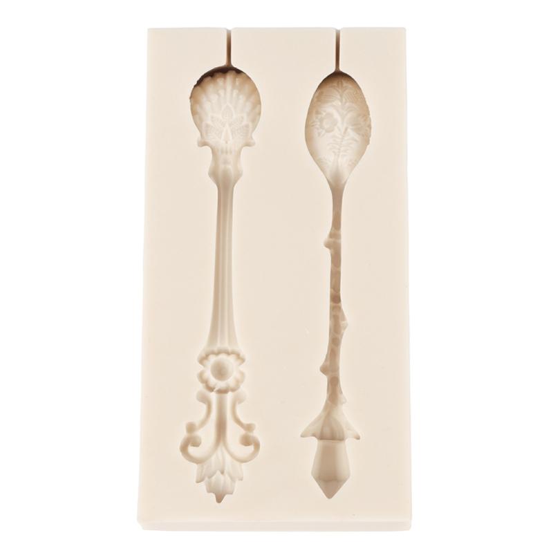 Buy Spoons Shaped Silicone Jelly Molds Cake Decorating Tools Chocolate ...