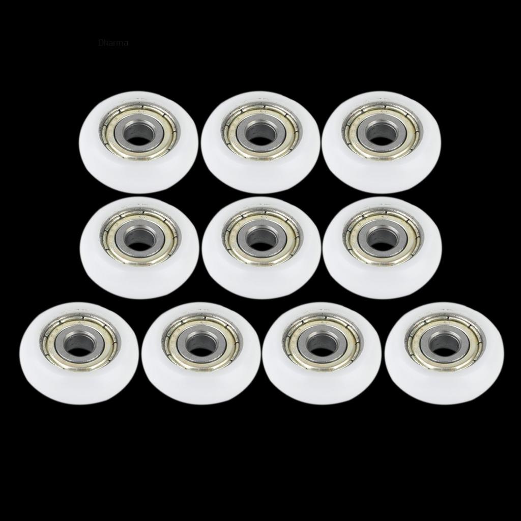Manyi 10pcs 5*23*7mm New Nylon Plastic Carbon Steel Pulley Wheels ...