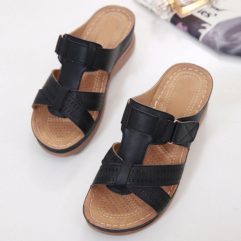 Satın alın (Automobiles11)Women Summer Open Toe Hook Loop Comfy Sandals ...