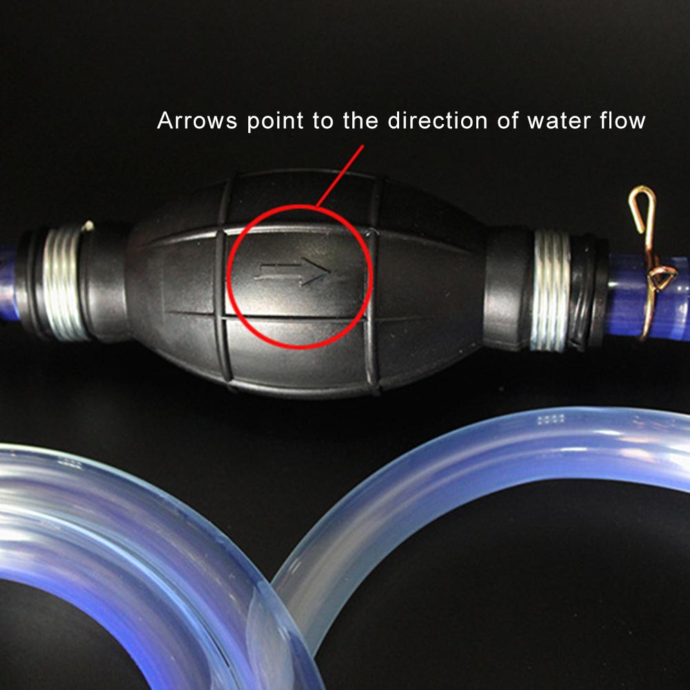 Buy 15MM Large Diameter Check Valve Car Siphon Hose Manual Pump Fuel ...
