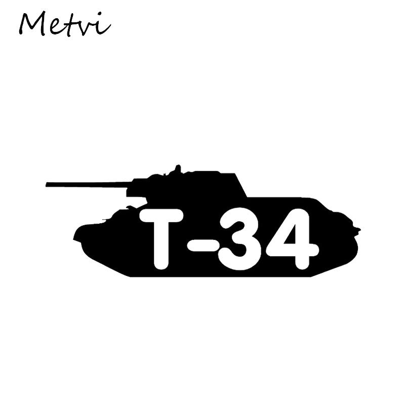 Nakleyki Tank T-34 Car Stickers Vinyl Sticker For Auto Decor ...