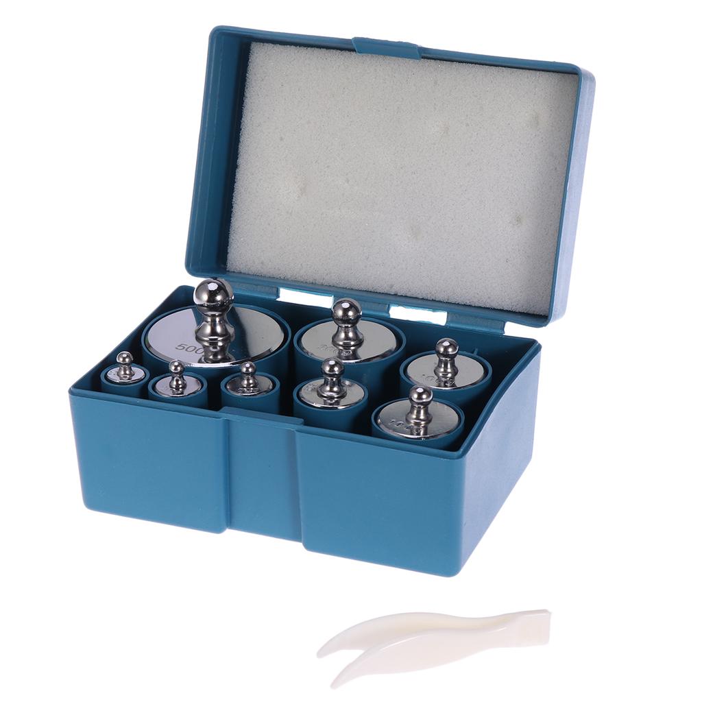 Buy 1000g Calibration Scale Weight Set Precise Steel Chrome Scientific ...