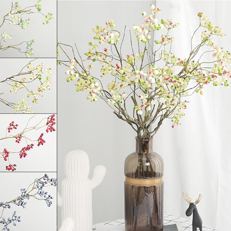 Buy Decoration Artificial Cranberry Branch Fruit Traditional Succulent ...