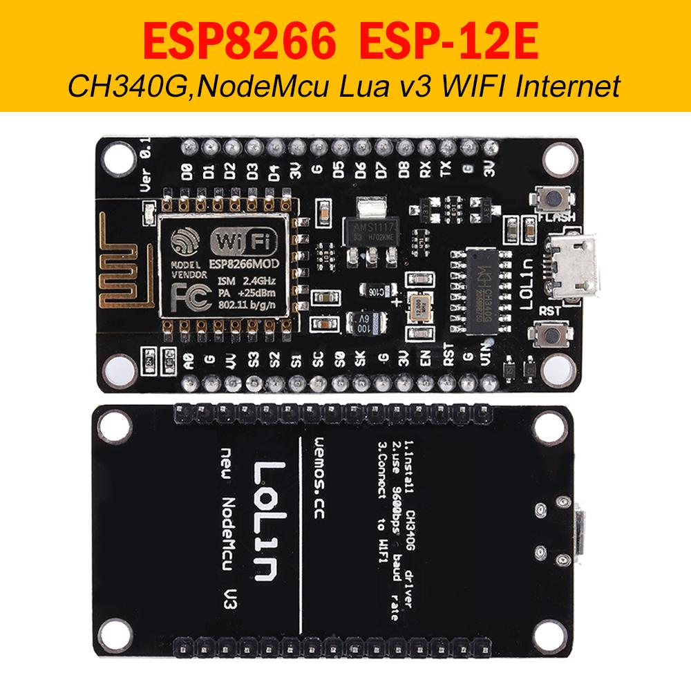 Buy NodeMcu ESP8266 V3 LUA Internet CH340 WIFI ESP-12E 4pcs USB at affordable prices — free ...