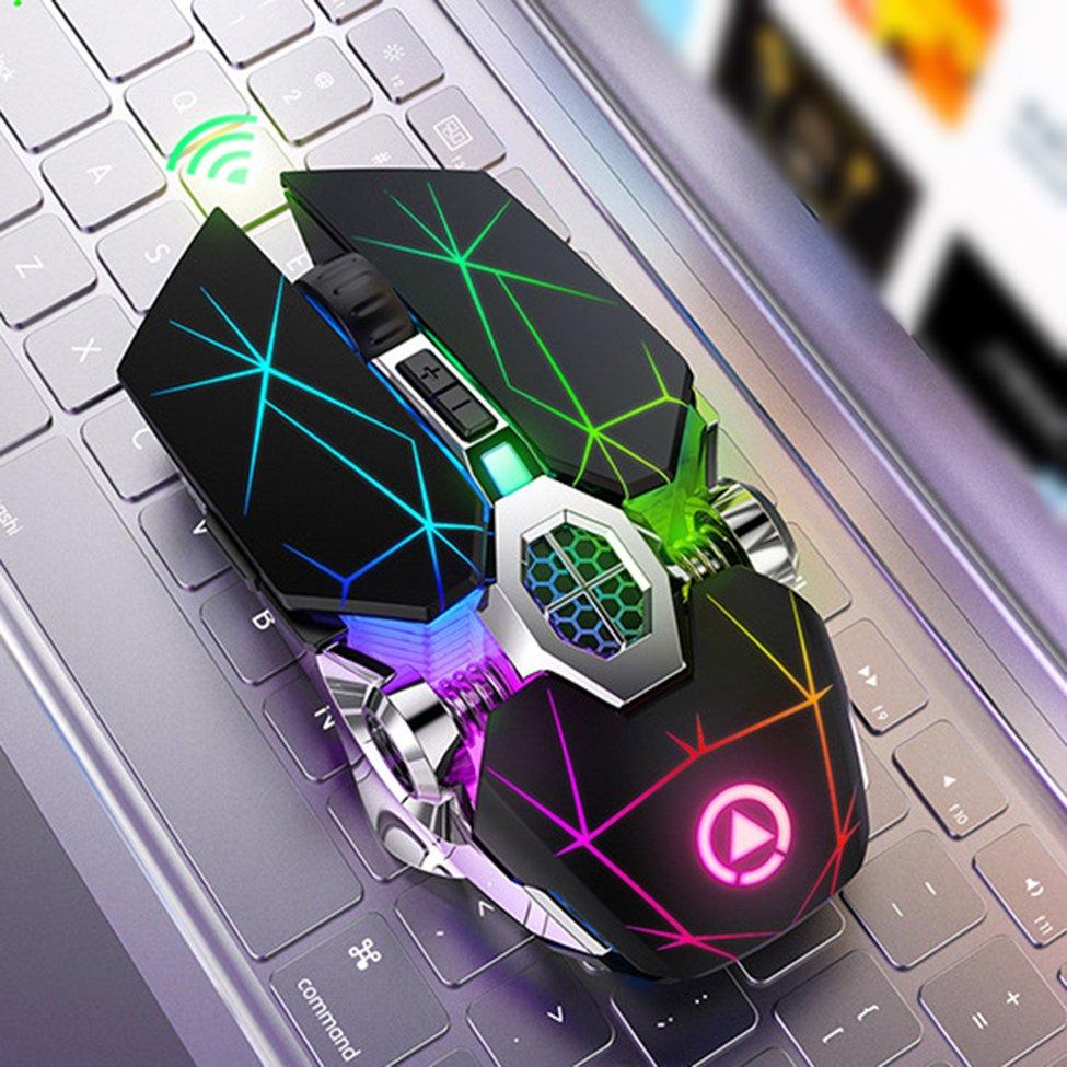 ICOCO ARES A 7 Silent Gaming Mouse Wireless Rechargeable Mouse Led 7 ...