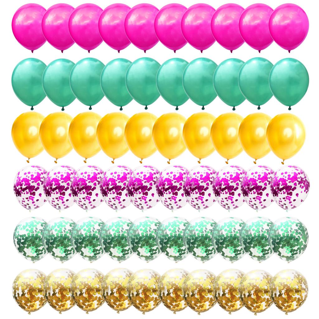 Buy Solid Color Latex Balloon 60 Sequin Balloon Set Combination ...