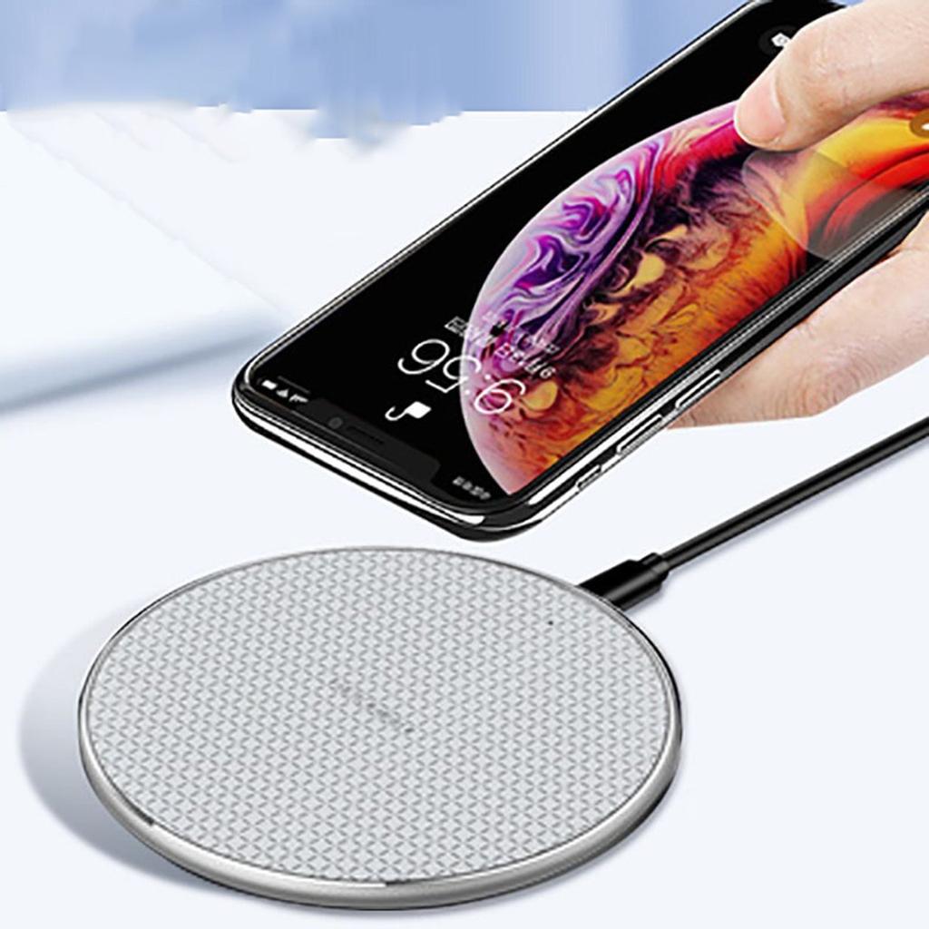 Buy 10w K8 Round Metal Wireless Charger Mobile Phone Wireless Induction ...