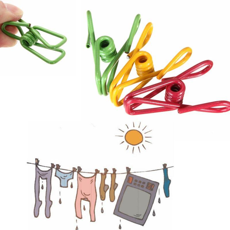 Metal Clothes Drying Pegs Clothespins Paper Photos Hanging Clips ...