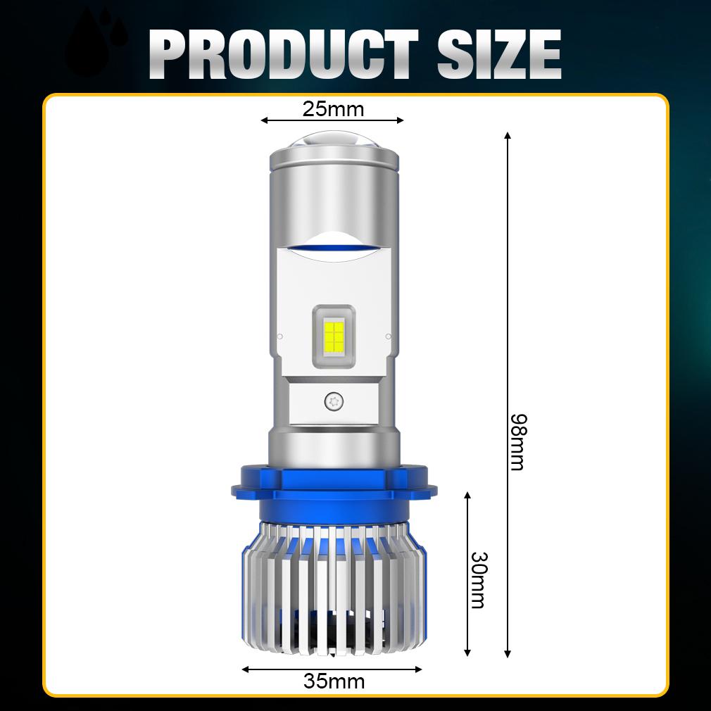 Cheap 2Pcs H4 LED Projector Lens Car Headlight Bubs Kit Motorcycle Canbus 100W 30000LM ...