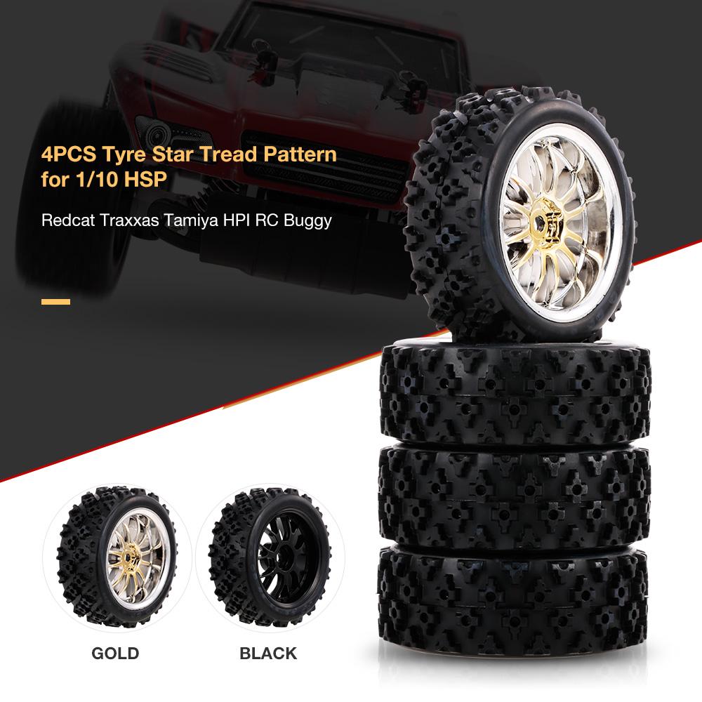Buy 4PCS 1/10 RC On-road Tyre Star Tread Pattern for 1/10 HSP Redcat ...