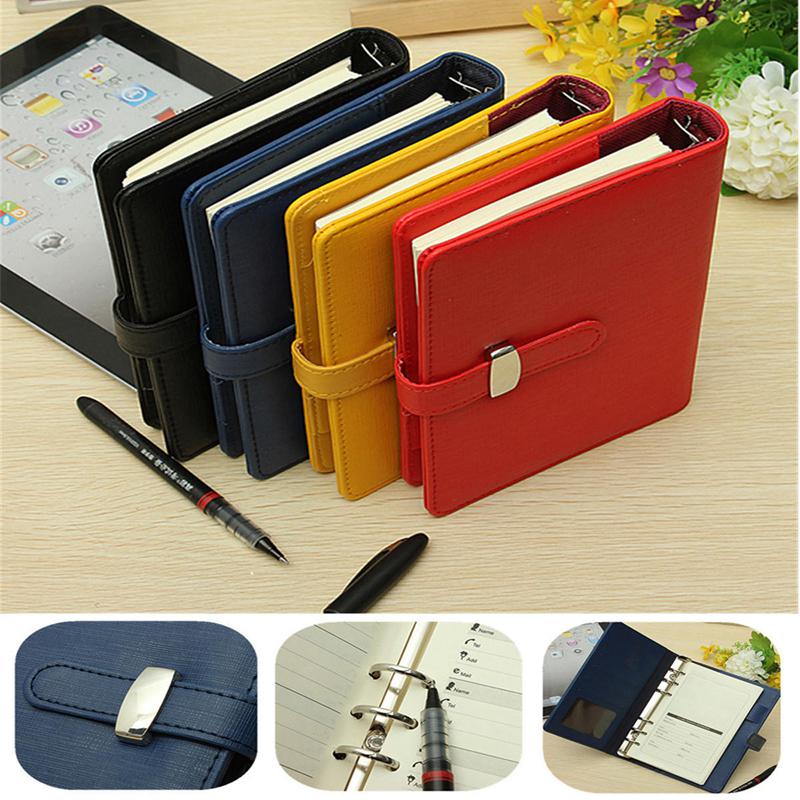 B5/A5/A6/A7 Bussiness Soft Leather Notebook Agenda Planner Organizer ...