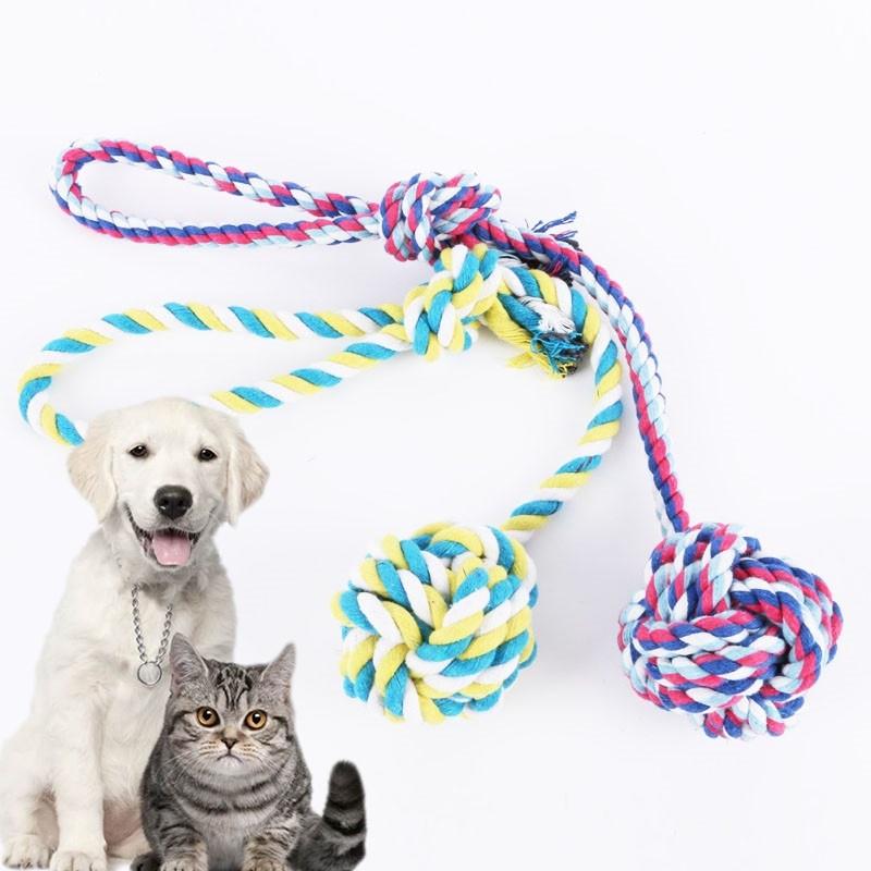 New Pet Dog Bite Rope Funny Chew Toys Puppy Pet Tug Of War Play ...