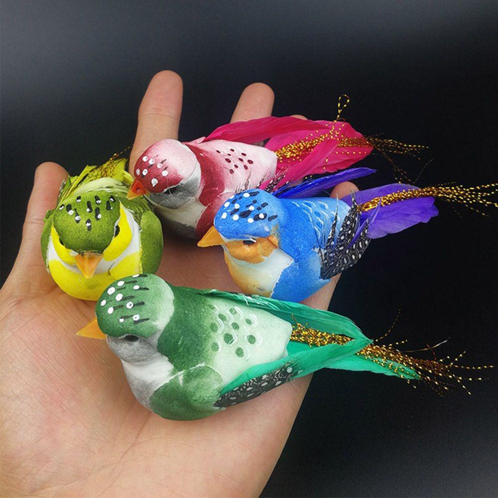 Buy Fake Feathers Craft Garden Feather Decoration Simulation Colorful ...