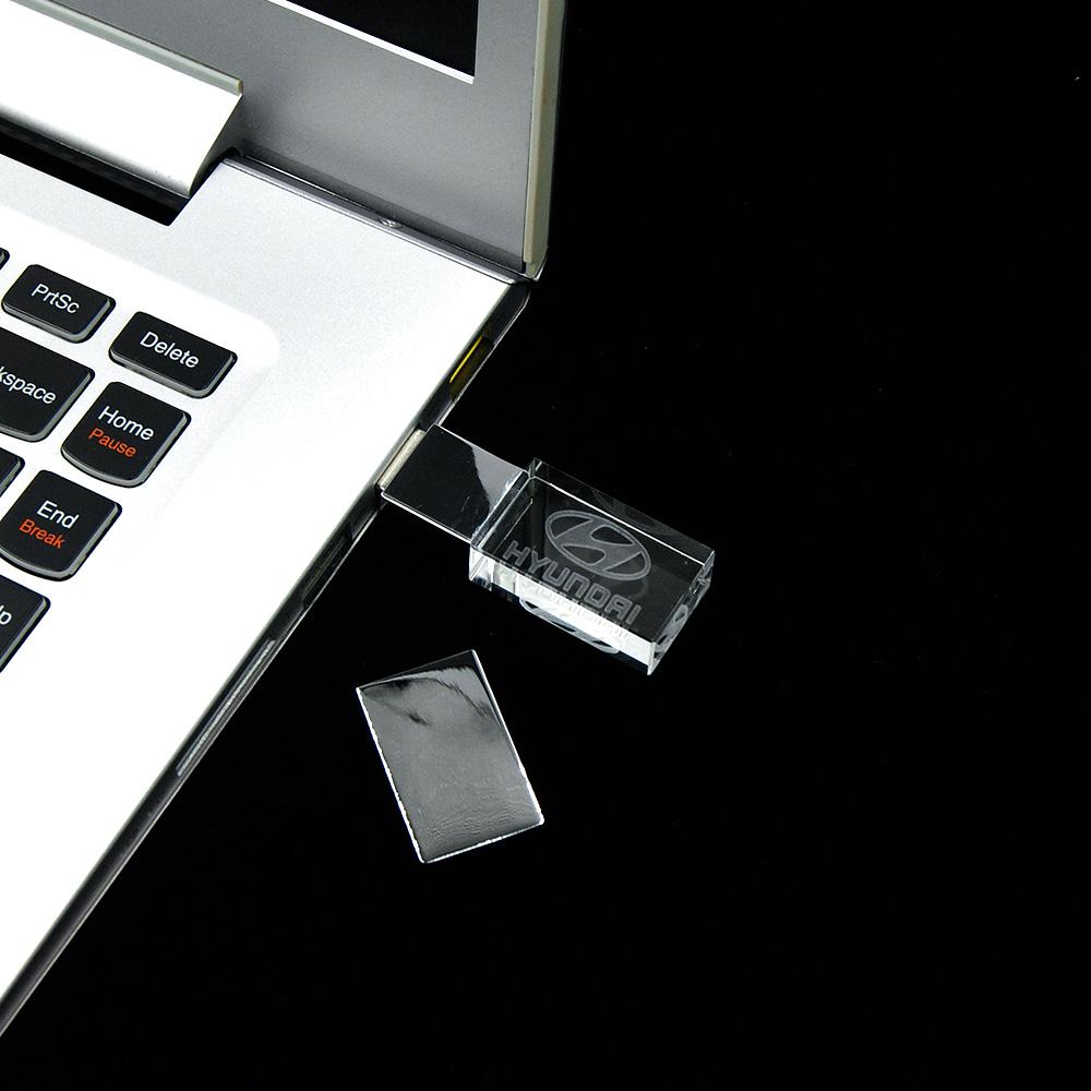 Buy Crystal USB Flash Drive 8GB 16GB 32GB 64GB 128G U Disk With HYUNDAI ...