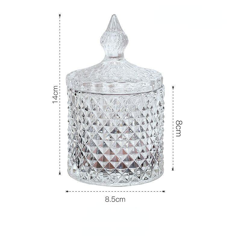 Cheap [ORMP]Candy jar Crystal glass candy box Creative storage jar ...