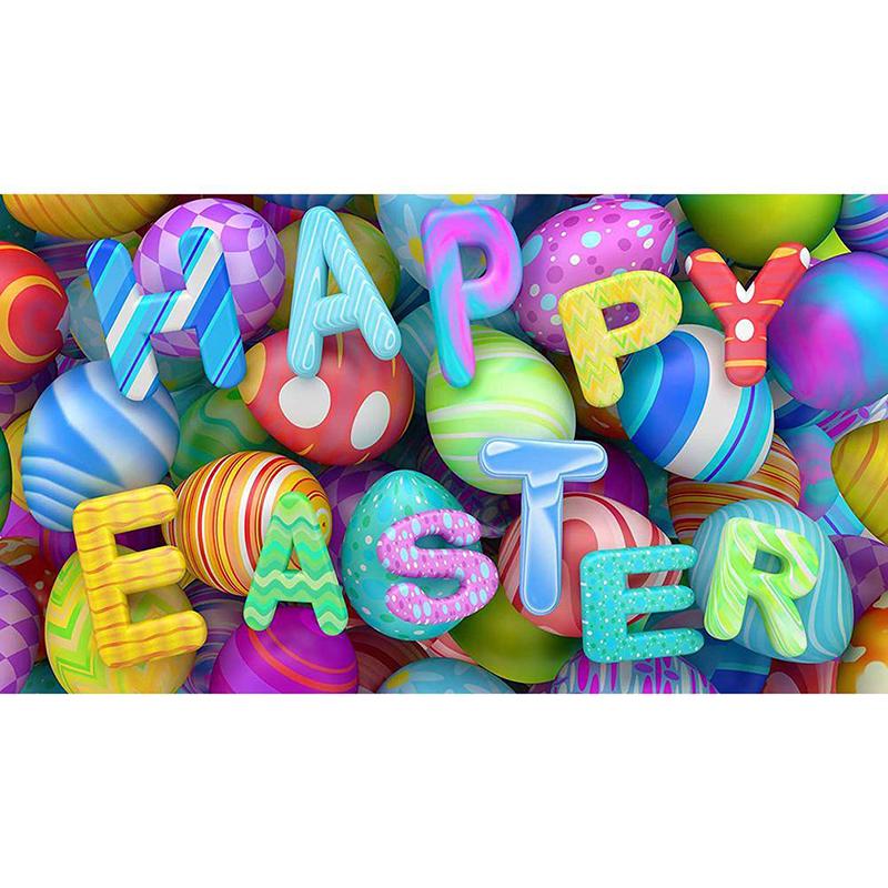 Buy Diamond 5D DIY Diamond Painting Happy Easter Diamond Embroidery ...