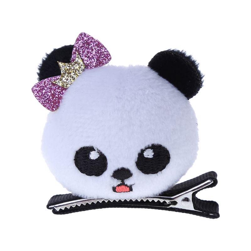 Buy Children Kids Hairpin Cartoon Cute Panda Baby Bow Girls Hair ...