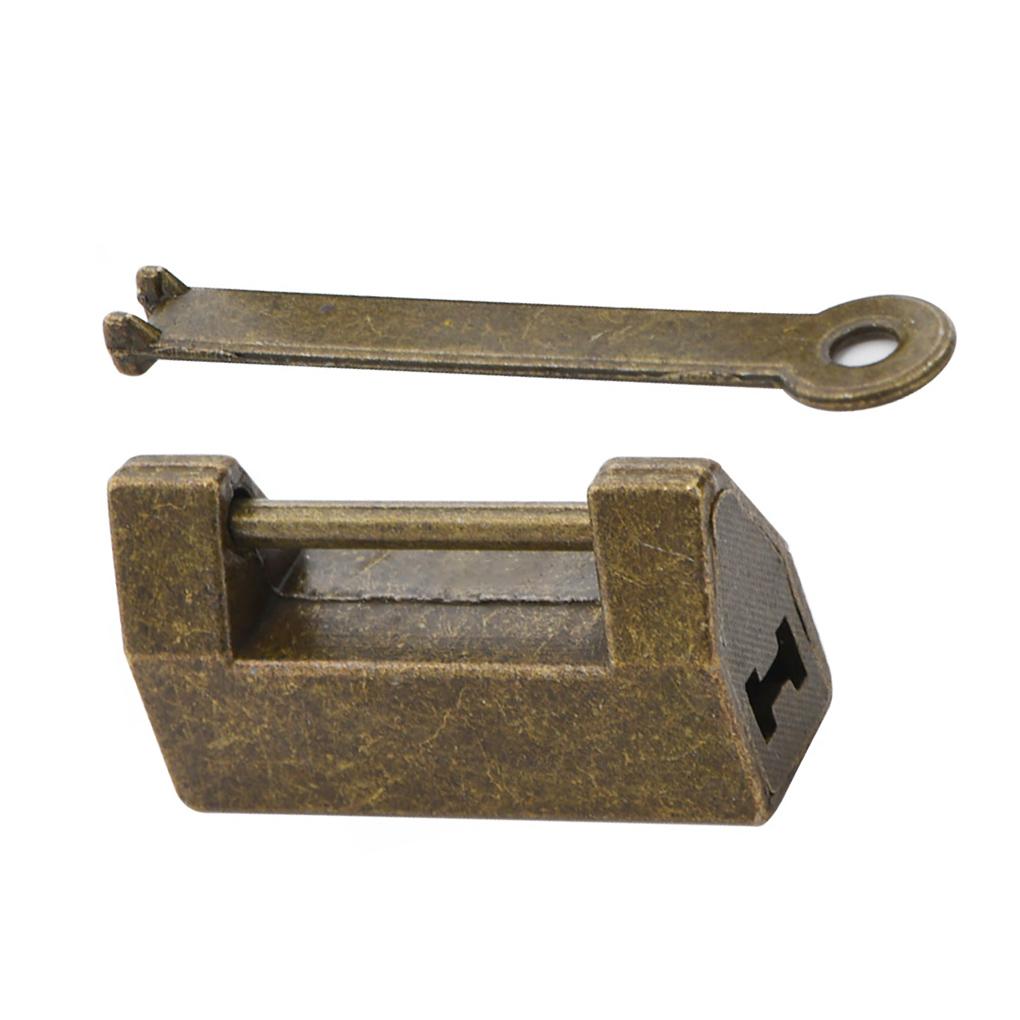 Cheap Padlock Household Supplies Retro Lock Vintage Mini with Key ...