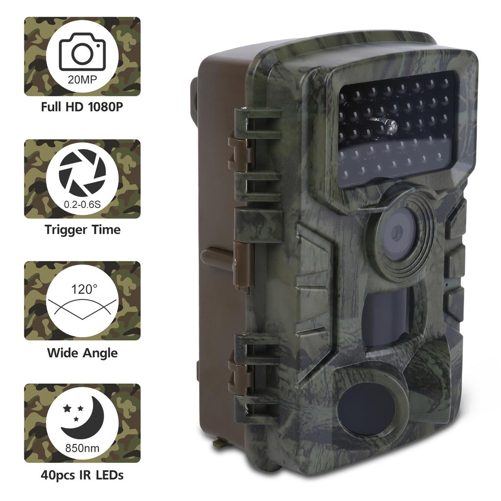 Buy Trail Camera Waterproof 20MP 1080P Hunting Camera Outdoor Infrared ...