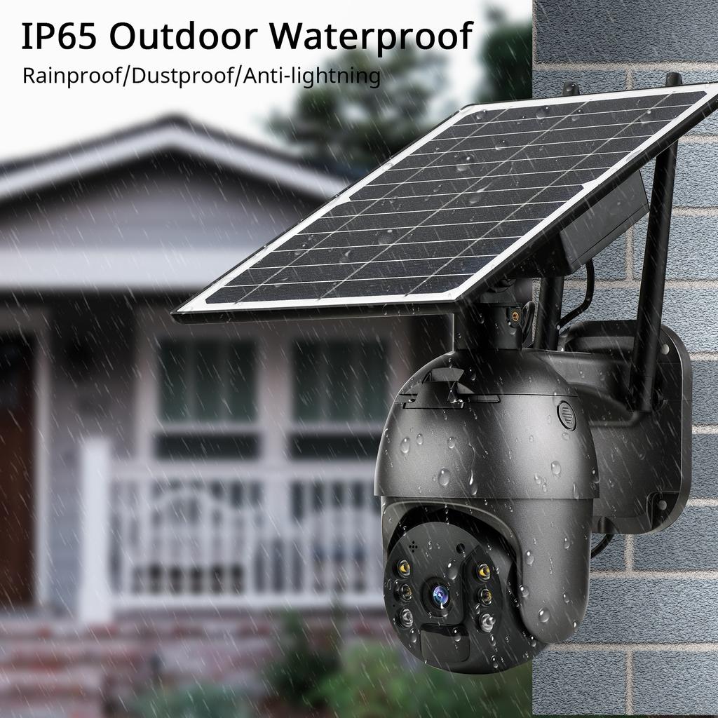 Buy 1080p Full Hd Outdoor Security Camera Outdoor, Solar Battery ...