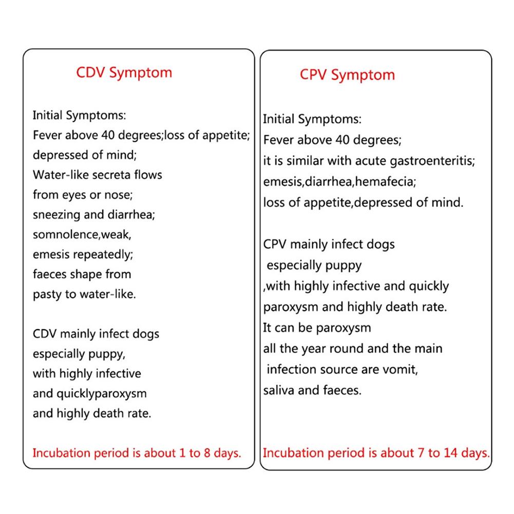 Buy Home Pet Health CDV/CPV Virus Canine Distemper Test Paper Detection ...