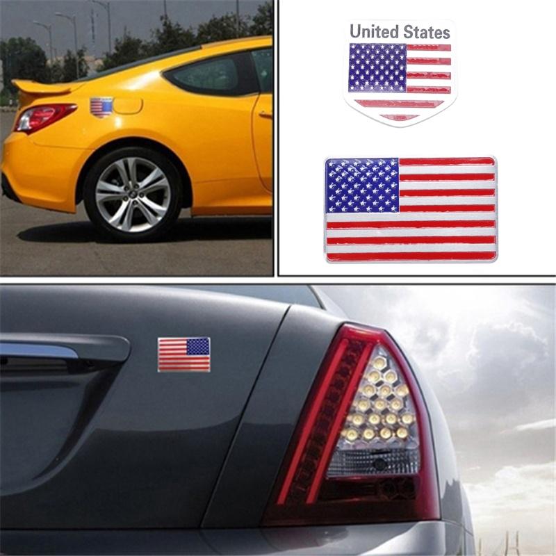 Applique Badge Sign Metal American Flag Car Sticker Car Sticker-buy at ...