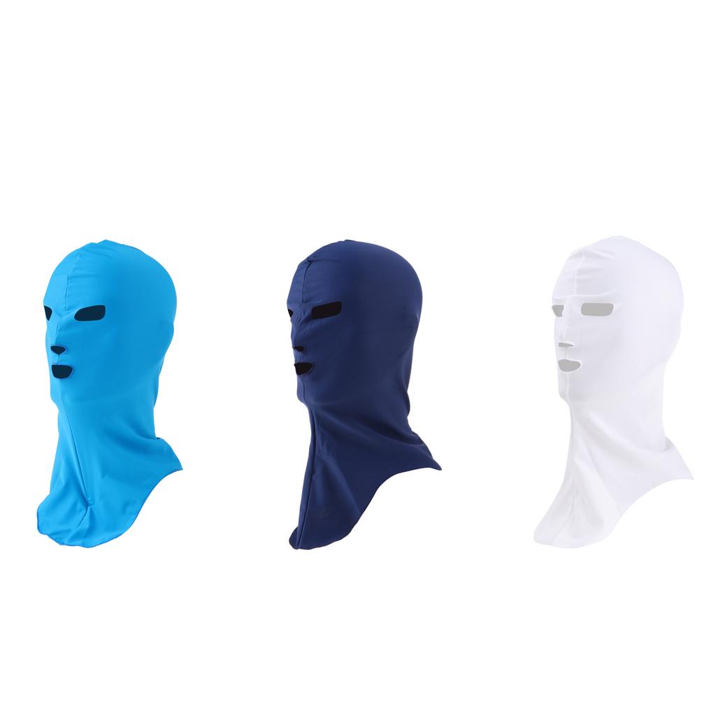 Buy Swimming Cap Sunblock UV Protection Full Face Mask Head Neck Cover ...