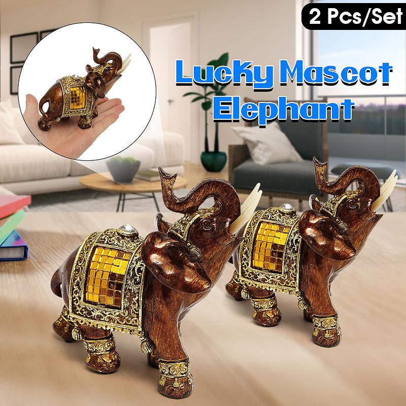 Mini Exotic Elephant 1PC Resin Ornaments Home Decoration Delicate Stuff ...