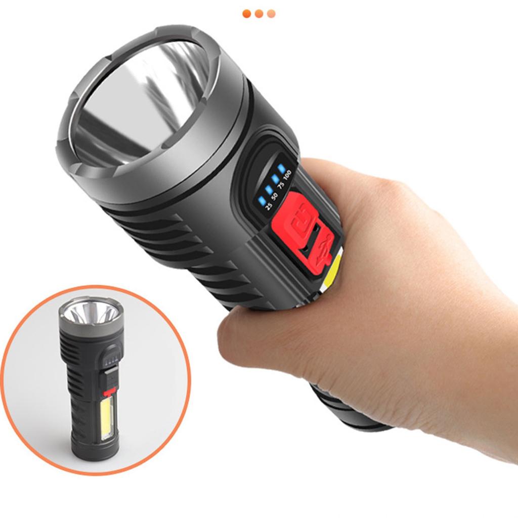 Buy Portable LED Torch Zoom Torch Built-in Battery Camping Powerful ...