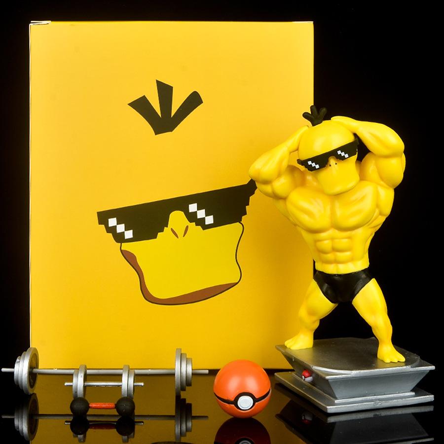 Kjøp Pikachu Charmande Cosplay Muscle Man Squirtle Psyduck PVC Anime ...