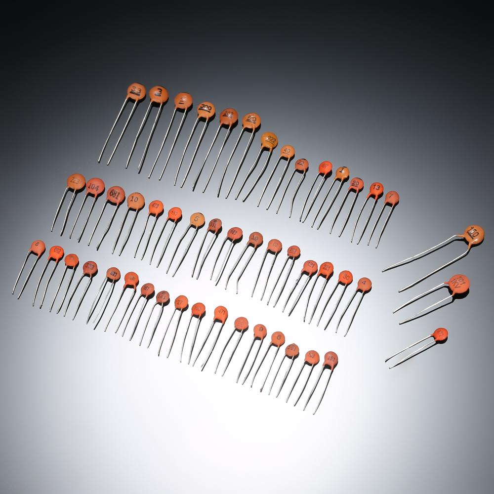 Buy 1000pcs 50values*20pcs 1pF-100nF 50V Ceramic Capacitor Assorted Kit ...