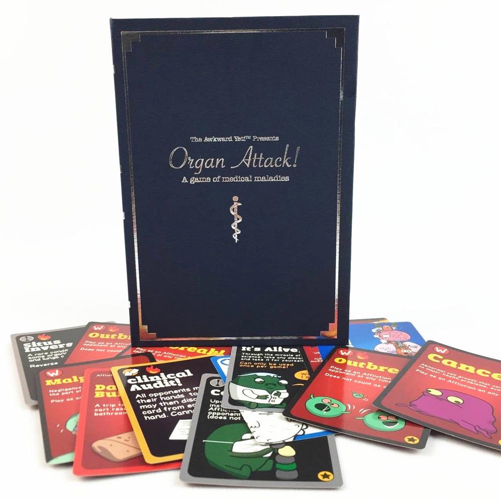 Organ Attack Table Games Playing Card Family Fun Toy Twisted ...