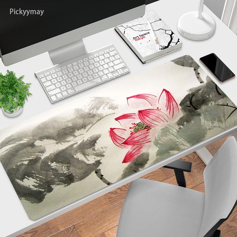 Cheap Chinese Lotus Mouse Pad Large Desk Mat Computer Deskmat Mousepad ...