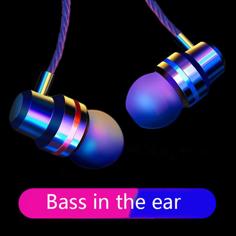 Buy Super Bass Stereo Metal Headphone In-ear Earbuds Wired Headset With ...