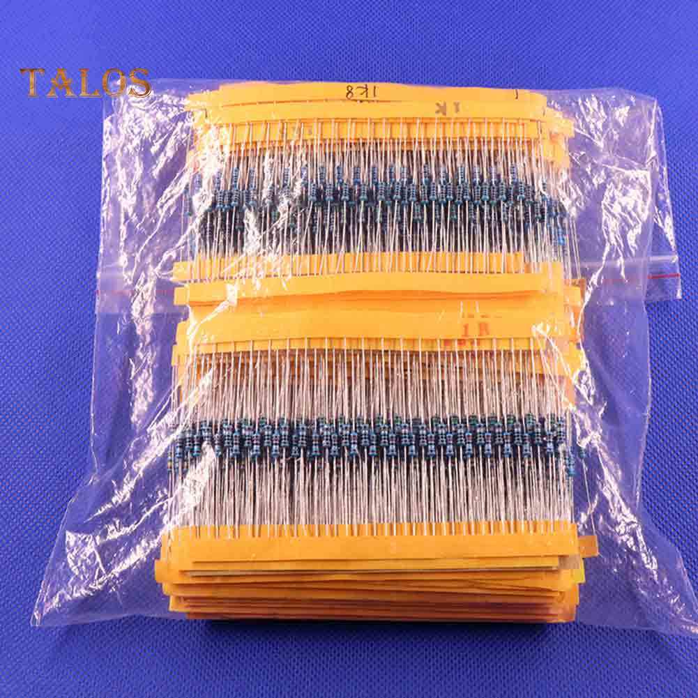Buy Tool Store 2600Pcs 130 Values 1/4W Resistance Metal Film Resistors ...
